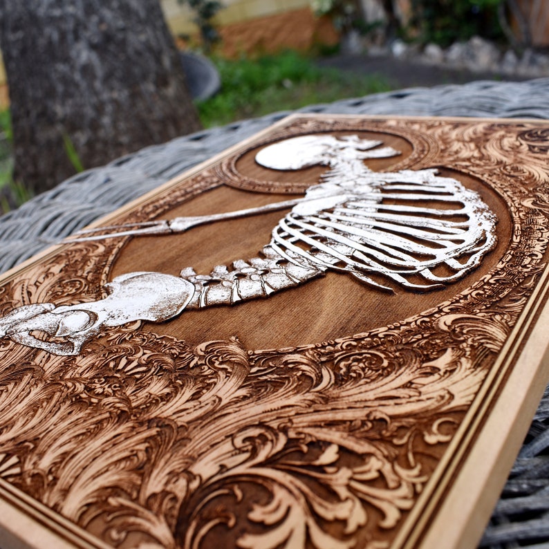 Gothic Macabre Wood Wall Art Gotic Goth Wedding Anniversary - Etsy