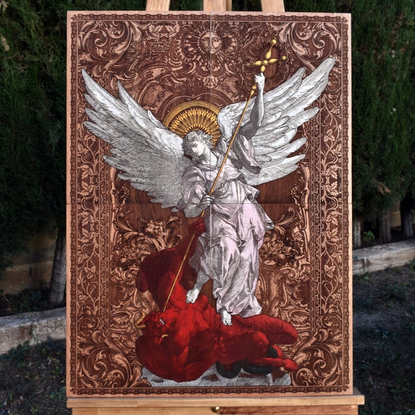 St Michael Art - Etsy
