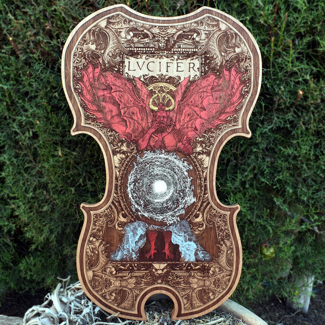 Lucifer Satan Devouring Human Souls Wall Art - Dark Gothic Decor ...