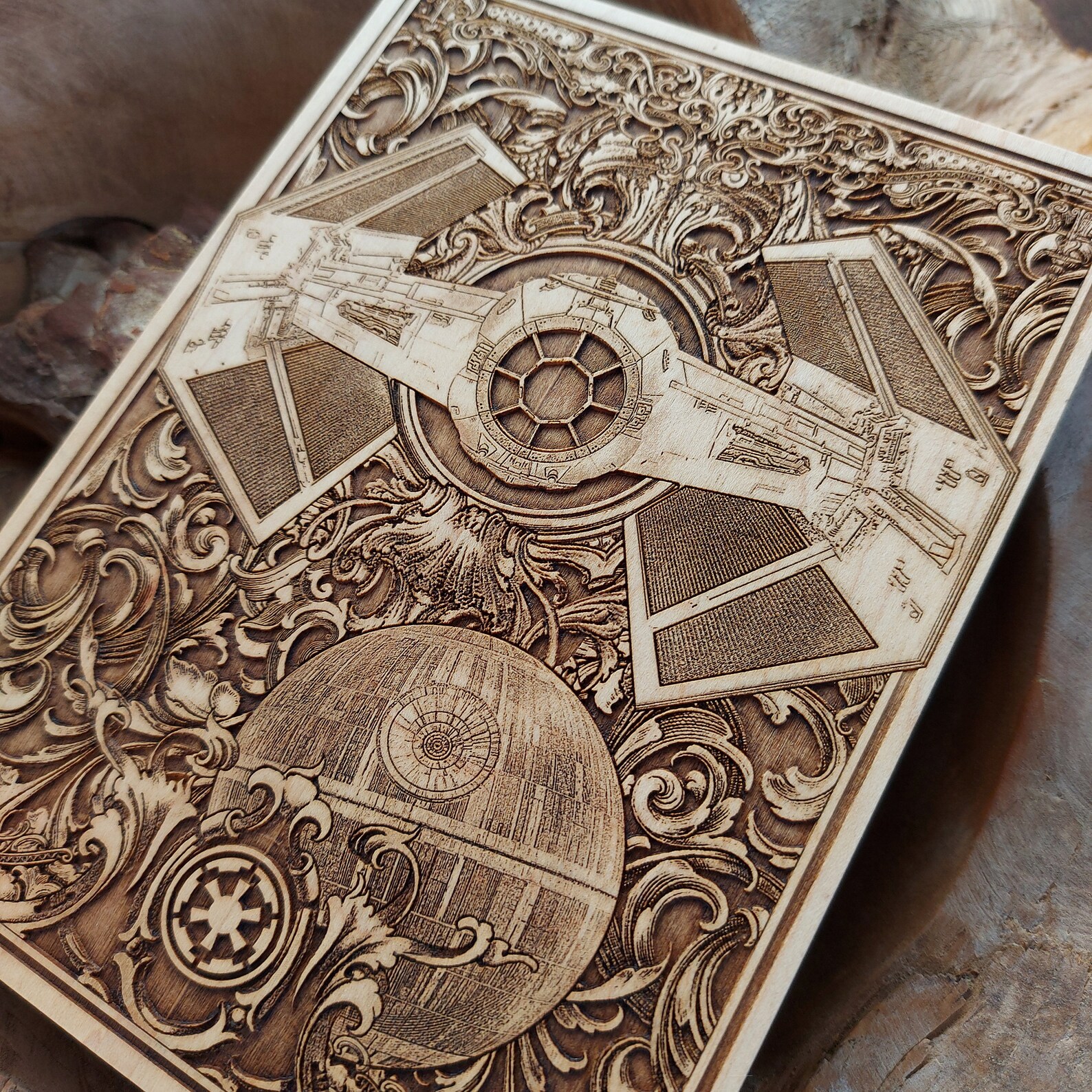 Laser Engraved Wood Movie Poster: Nerdy Home Decor (A5) - Etsy