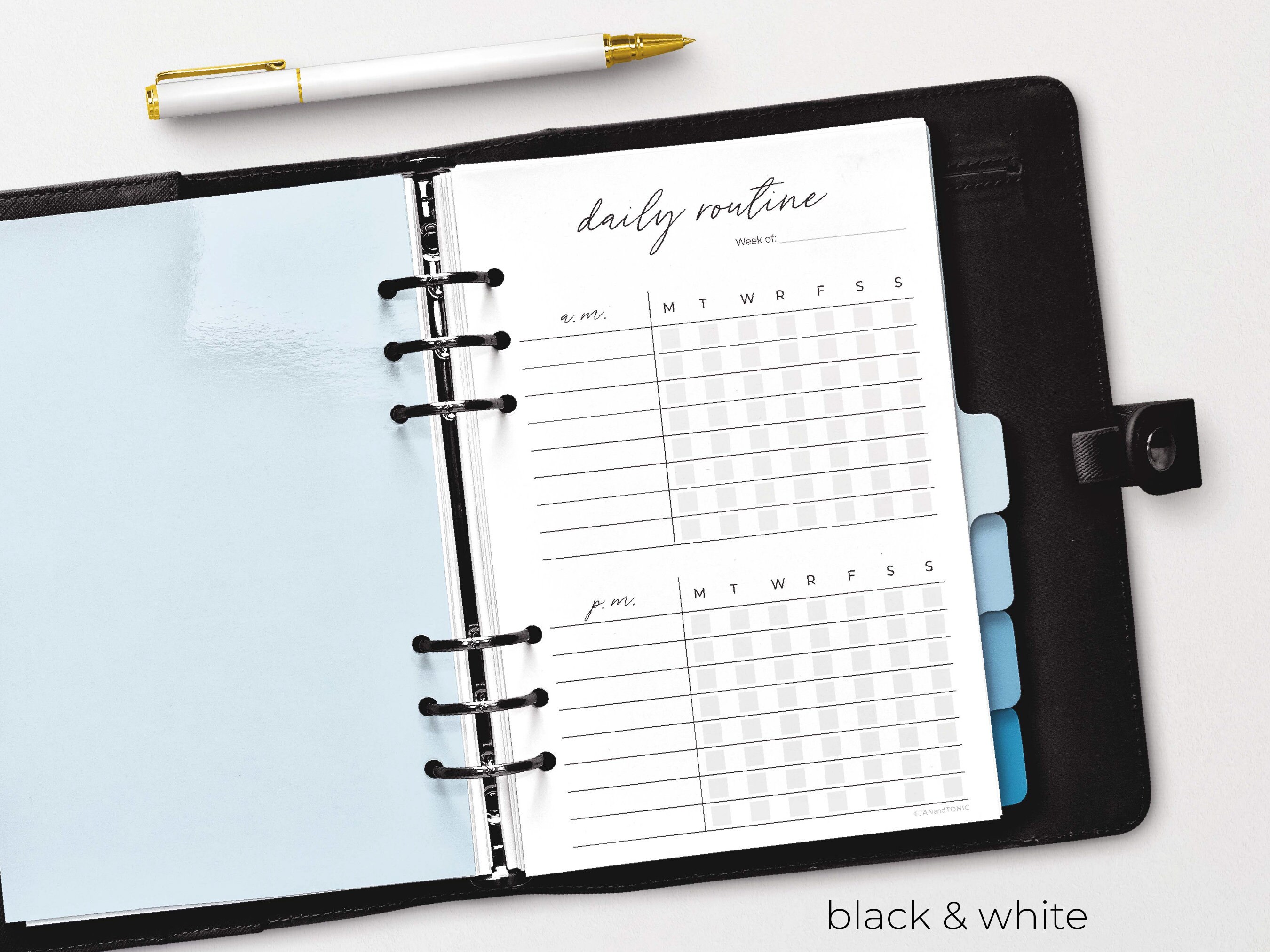 Editable Daily Routine, Habit Tracker, Monday Start, Weekly Routine ...