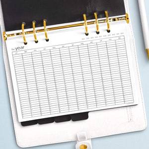 Yearly Planner Printable Minimalist Design for Work Home - Etsy