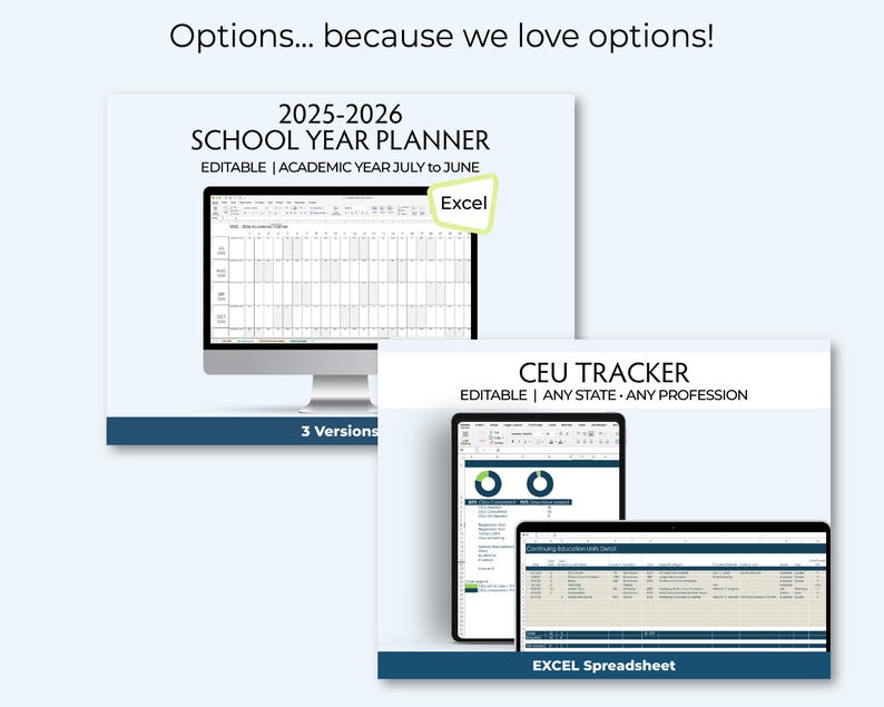 Printable School Year Planner, Academic Year on 1 Page, Homeschool ...