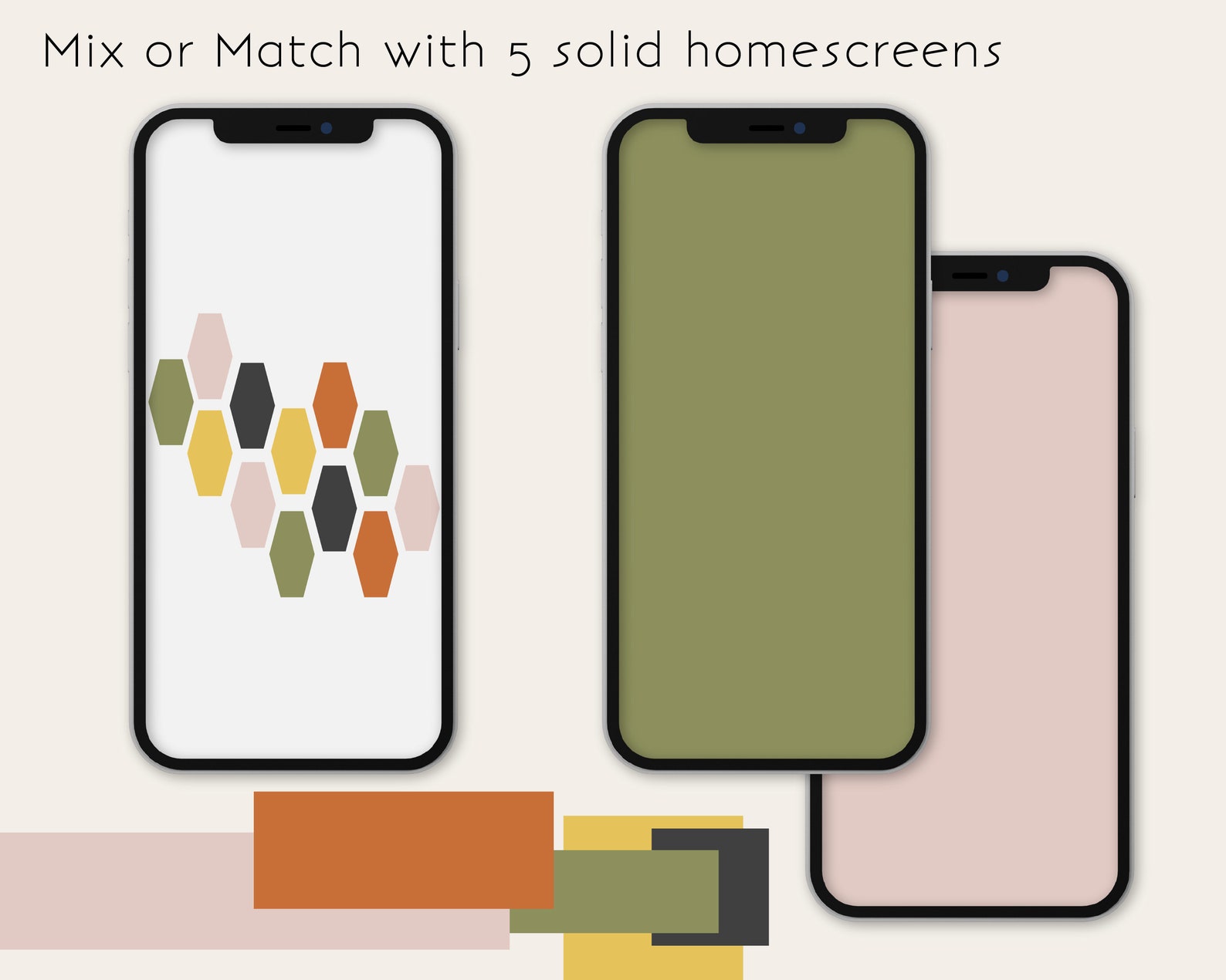 Phone Wallpapers, Mid-century Modern, 12 MCM Lock Screen Designs With 5 ...