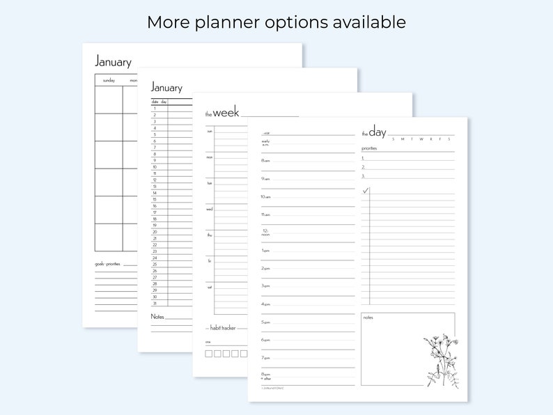 Printable Lined Pages, Happy Planner Classic, Skinny Classic, Mini, Big ...