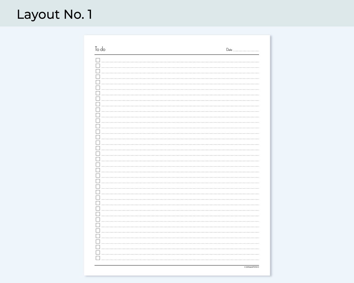 To Do Lists Printable on Letter Editable Fillable PDF - Etsy