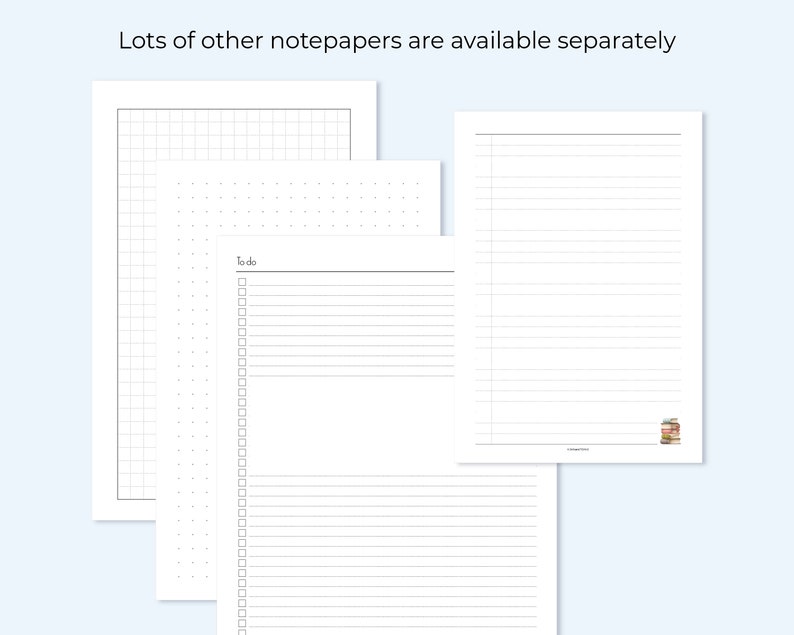 Printable Lined Pages, Happy Planner Classic, Skinny Classic, Mini, Big ...