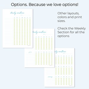 Editable Daily Routine, Habit Tracker, Monday Start, Weekly Routine ...