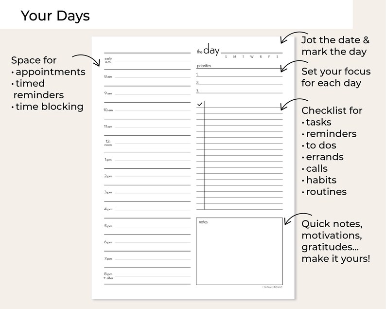 Printable Planner Bundle Daily Weekly Monthly and Yearly - Etsy