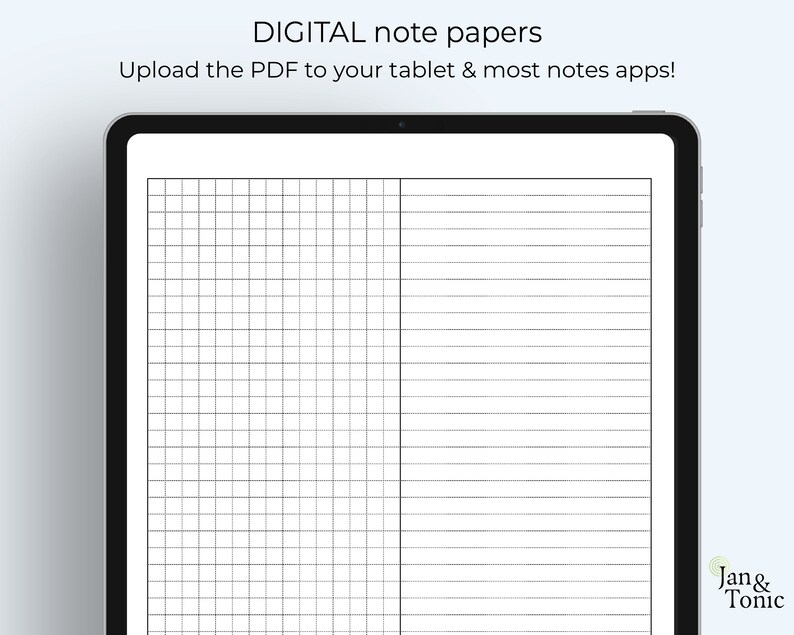 Printable Grid & Lined Notepaper for Goals, Lists, Weekly, Monthly ...