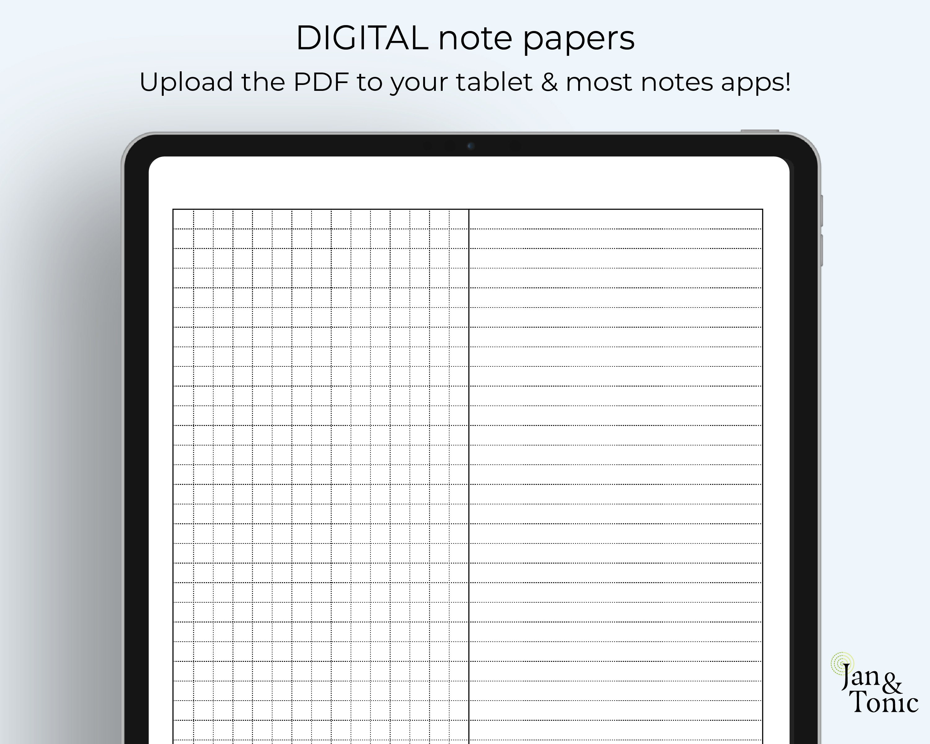 Printable Grid & Lined Notepaper for Goals, Lists, Weekly, Monthly ...