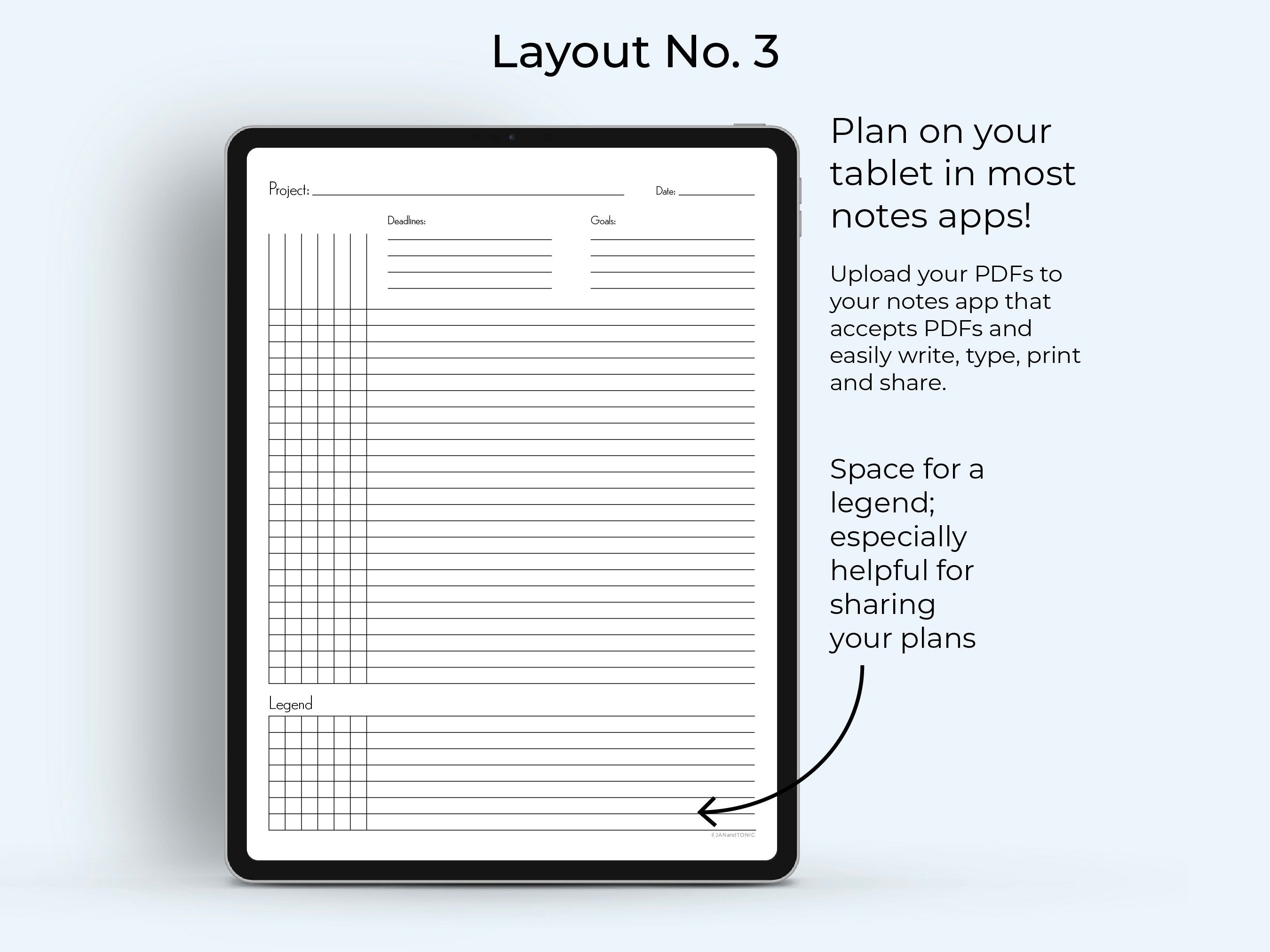 Project Planner Printable, Project Management, Productivity Organizer ...