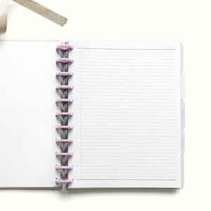 Printable Lined Pages, Happy Planner Classic, Skinny Classic, Mini, Big ...