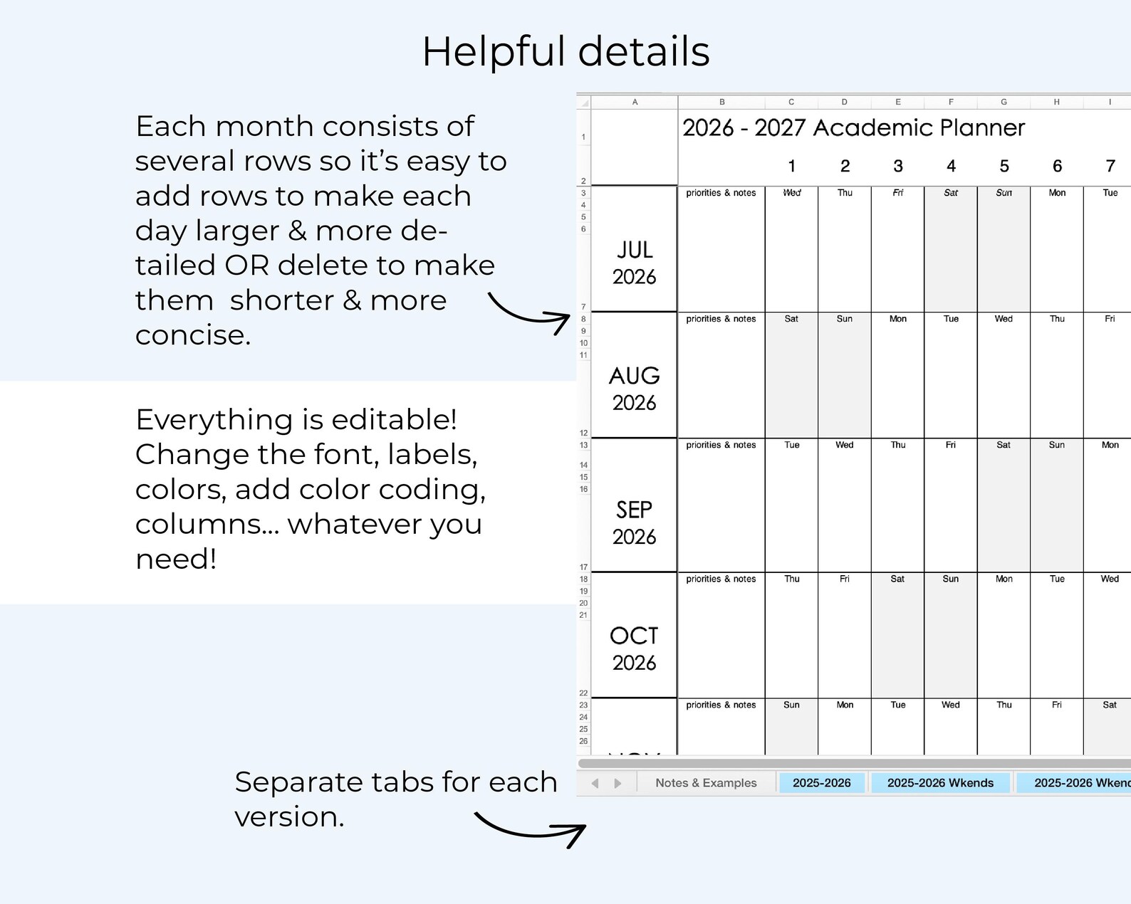 School Calendar 2025-2026 and 2026-2027, Academic Years 25-26 & 26-27 ...