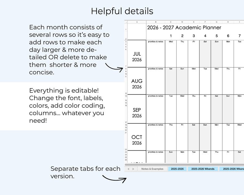 School Calendar 2025-2026 and 2026-2027, Academic Years 25-26 & 26-27 ...