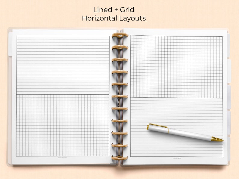 Printable Grid & Lined Notepaper for Goals, Lists, Weekly, Monthly ...