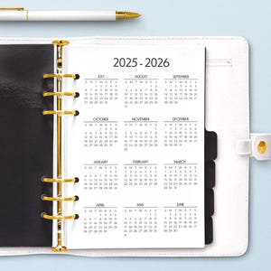 Academic Planner, 2025-2026 School Year Printable, Midyear Calendar ...