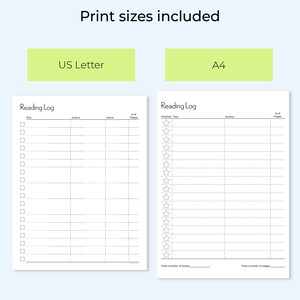 Reading Log Printable, Books to Read, Book Tracker, Reading List for ...