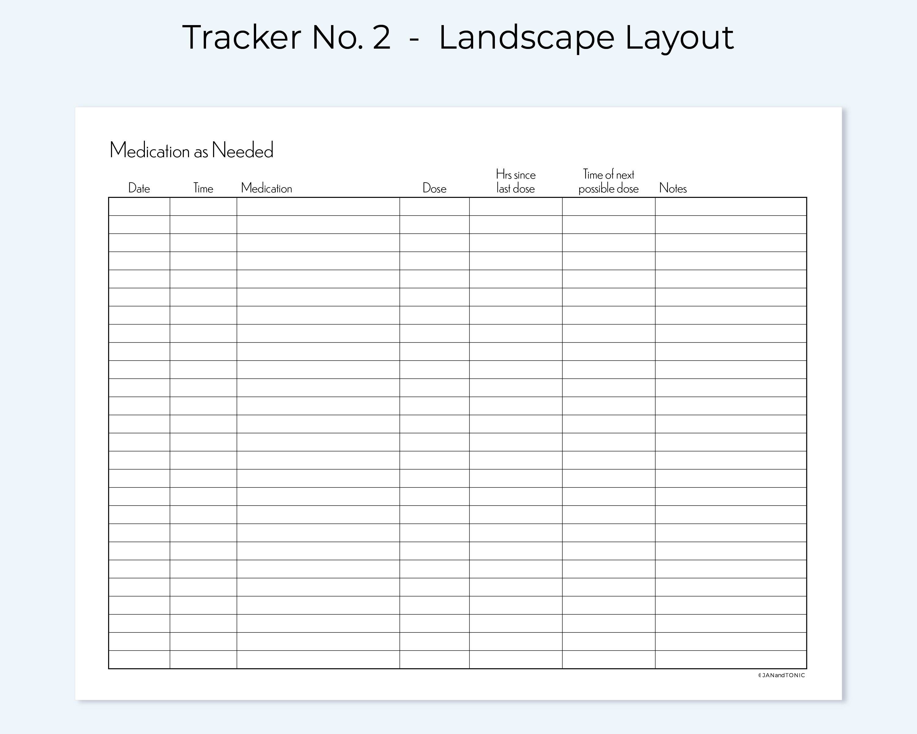 Medication Log, Printable Medicine Tracker, Medication Schedule ...