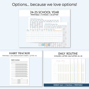 Printable Routine Chart, Simple and Easy Weekly and Monthly Task ...