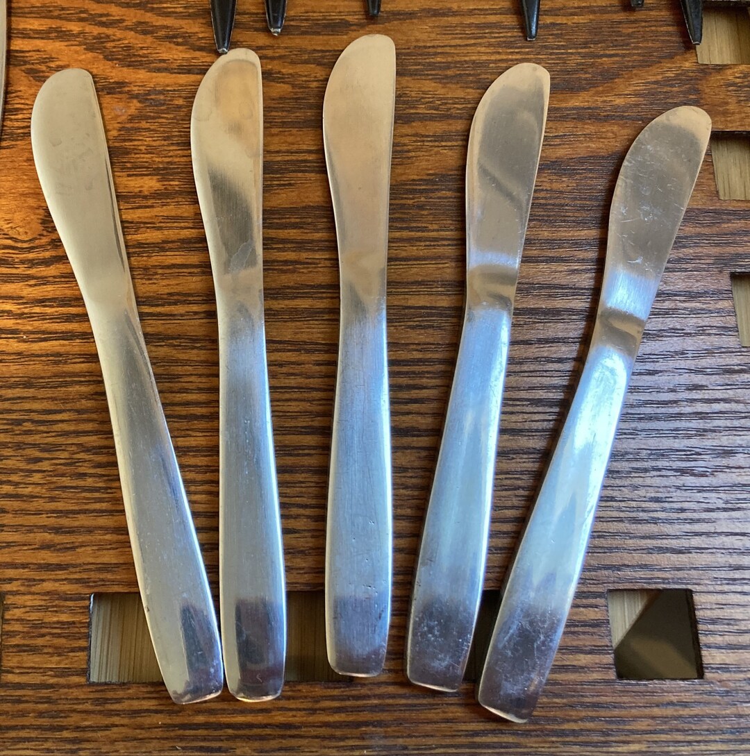 Hors D'oeuvre/cheese/cocktail Knives-set of 5 Pieces-mid-century - Etsy