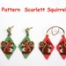 Pattern, Pattern, Diagram "scarlett Squirrel", Cute Squirrels, Beading ...