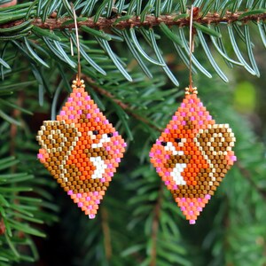 Pattern, Pattern, Diagram "scarlett Squirrel", Cute Squirrels, Beading ...