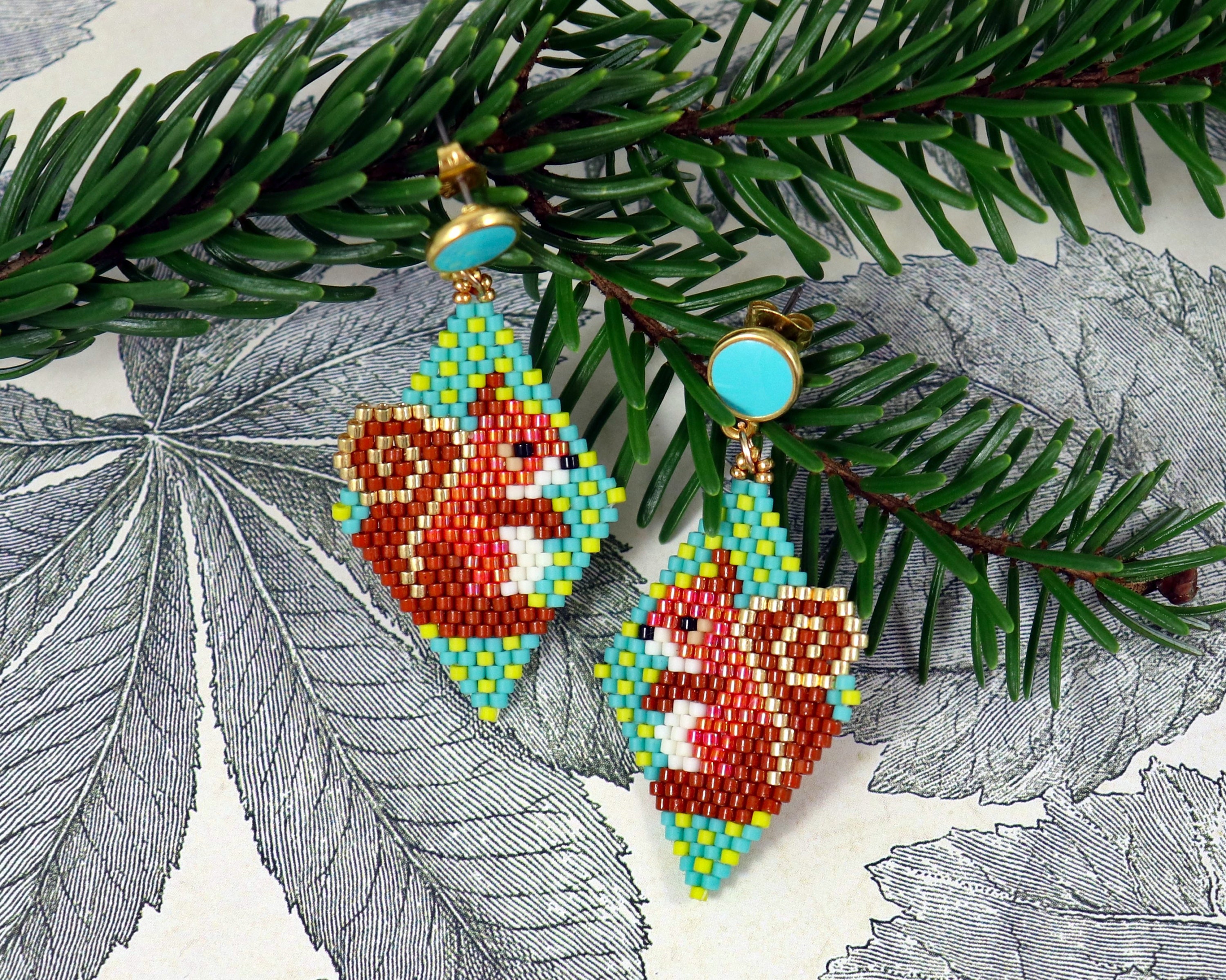 Pattern, Pattern, Diagram "scarlett Squirrel", Cute Squirrels, Beading ...