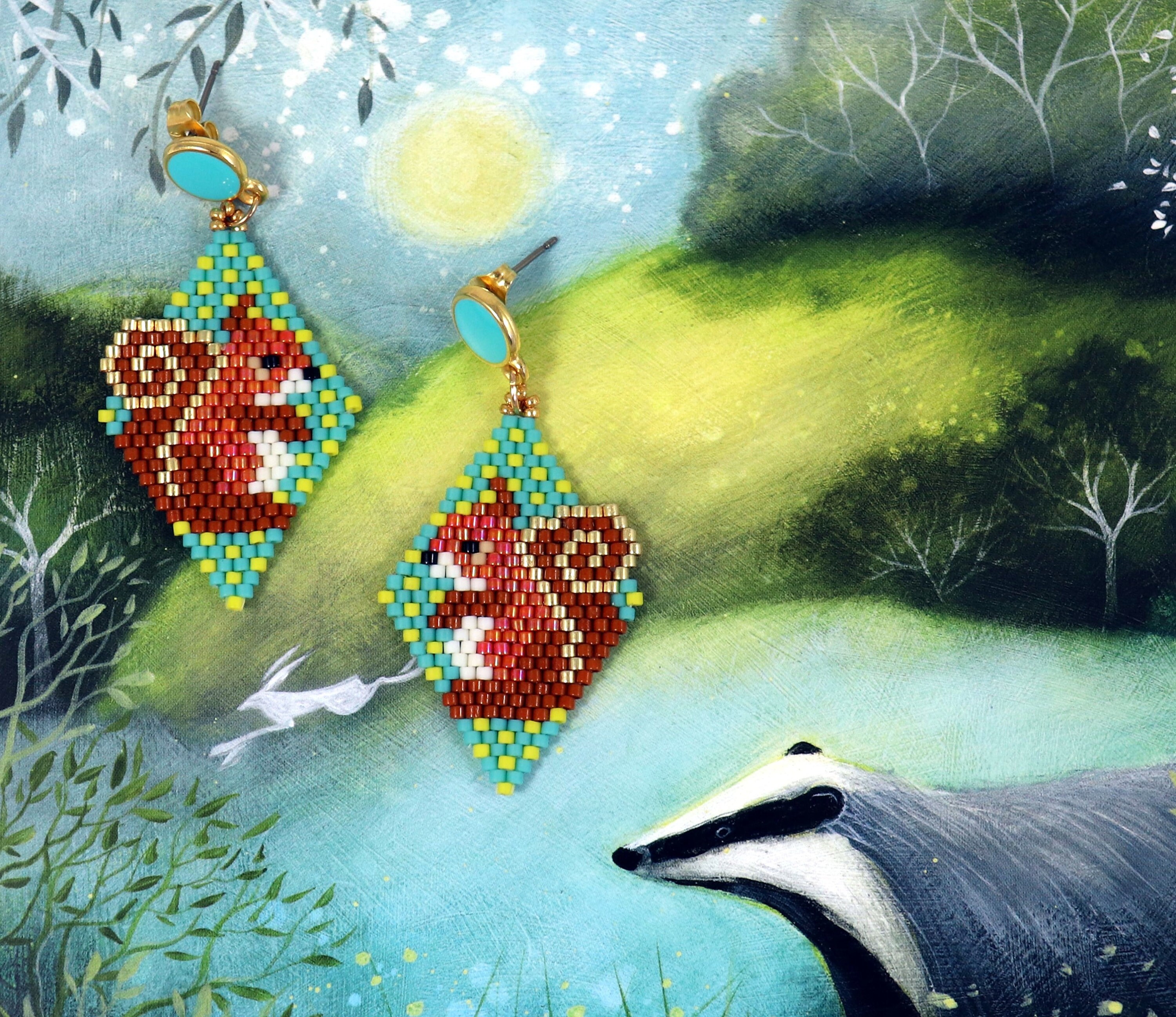 Pattern, Pattern, Diagram "scarlett Squirrel", Cute Squirrels, Beading ...