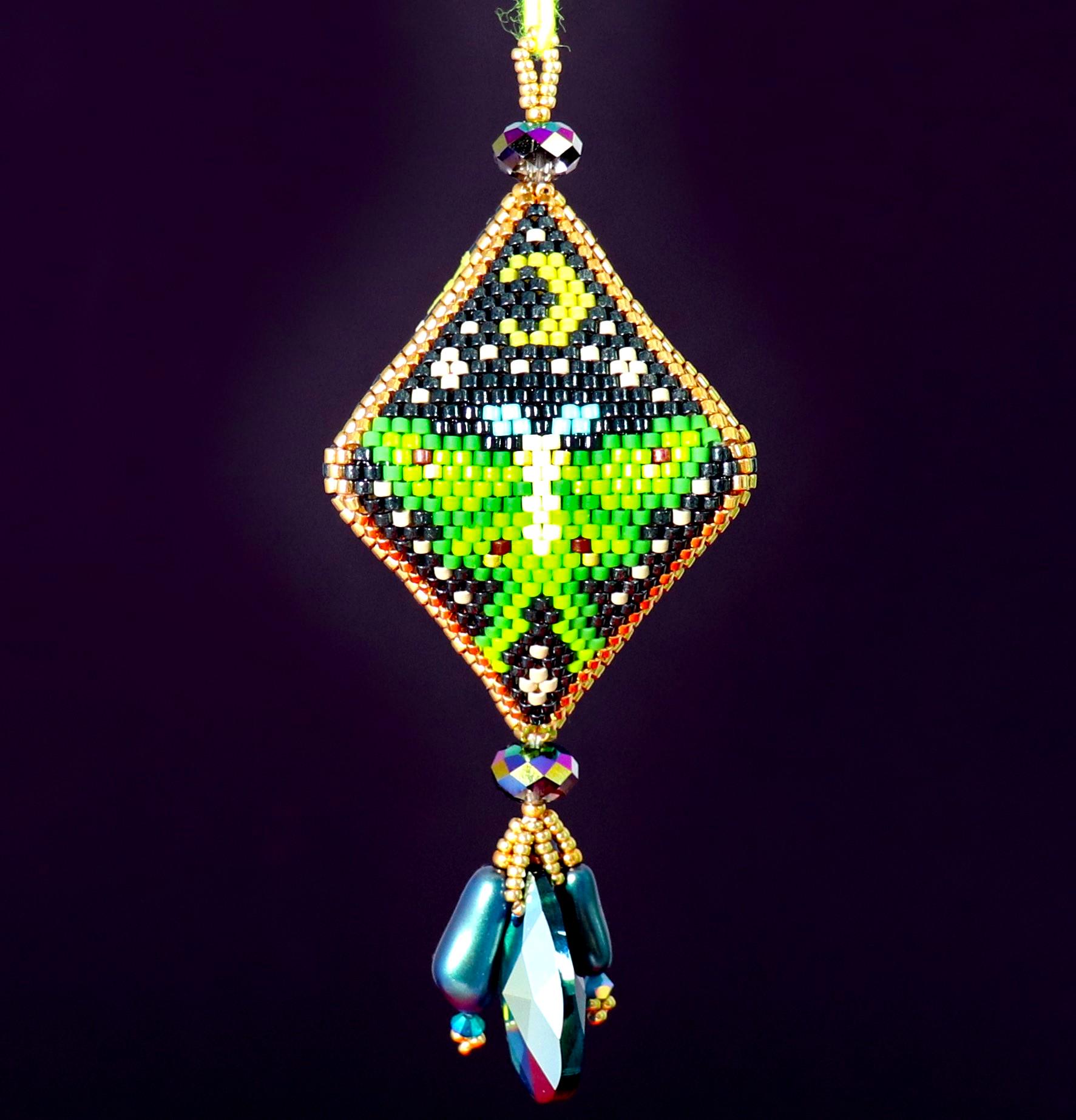 Pattern, Diagram 3d Peyote Pod Luna Moth, Beading, Bead, Miyuki Beads ...
