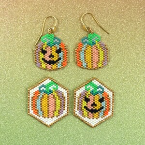 Beading Pattern, Diagram Pastel Pumpkins, Halloween, Thanksgiving, Word ...
