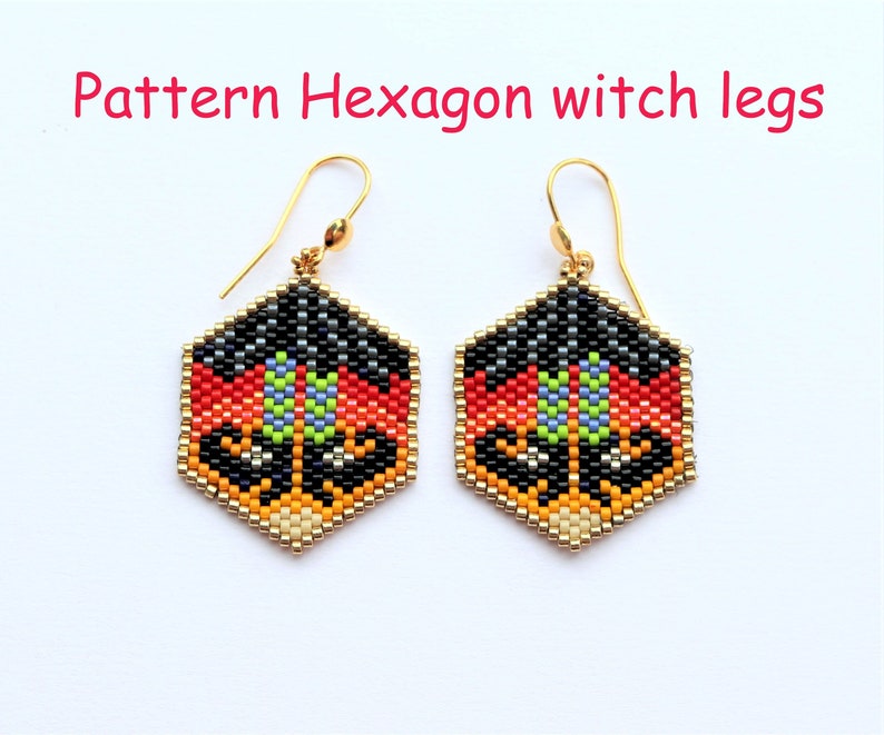 Pattern Pattern Diagram Hexagon Halloween Witch Legs Witch Miyuki ...