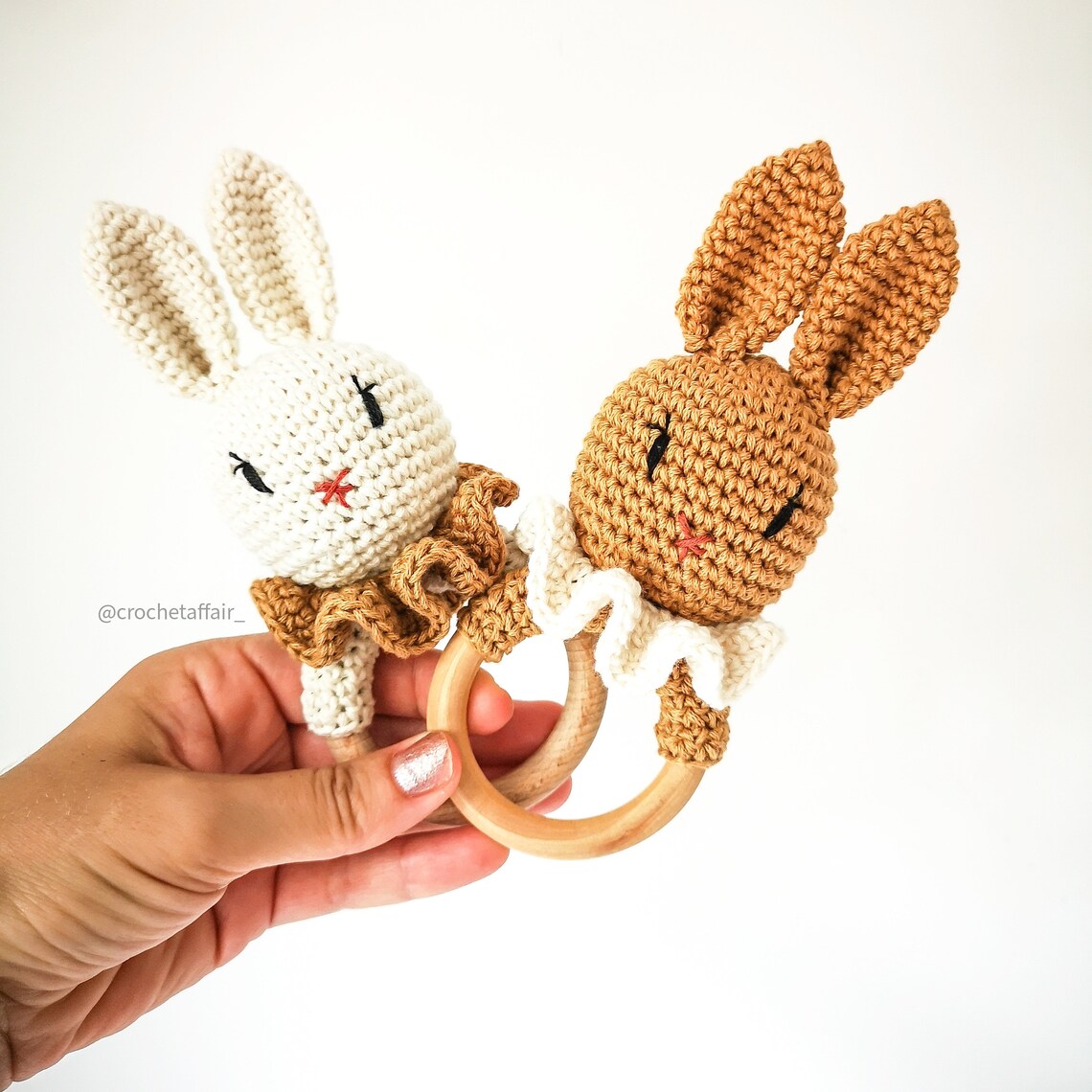 PATTERN: Croche Bunny Rattle Esquema Roca Coelho Crochet - Etsy