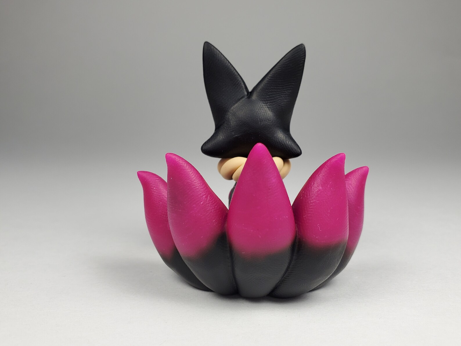 Shadow Kitsune Handmade Polymer Clay Japanese Yokai Mystical - Etsy