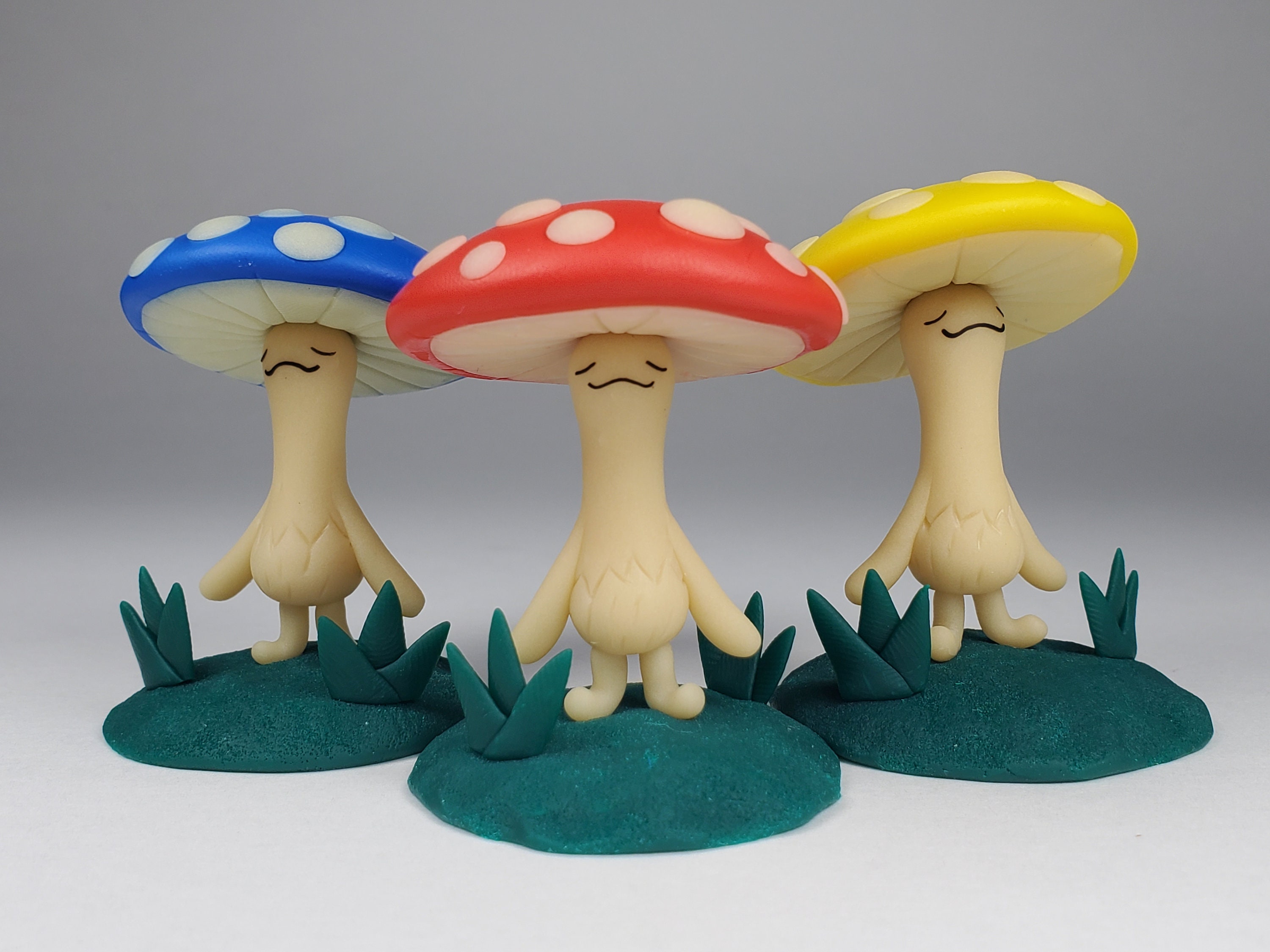 Shroomlings Glow in the Dark Mushroom Fairy Monsters Polymer - Etsy