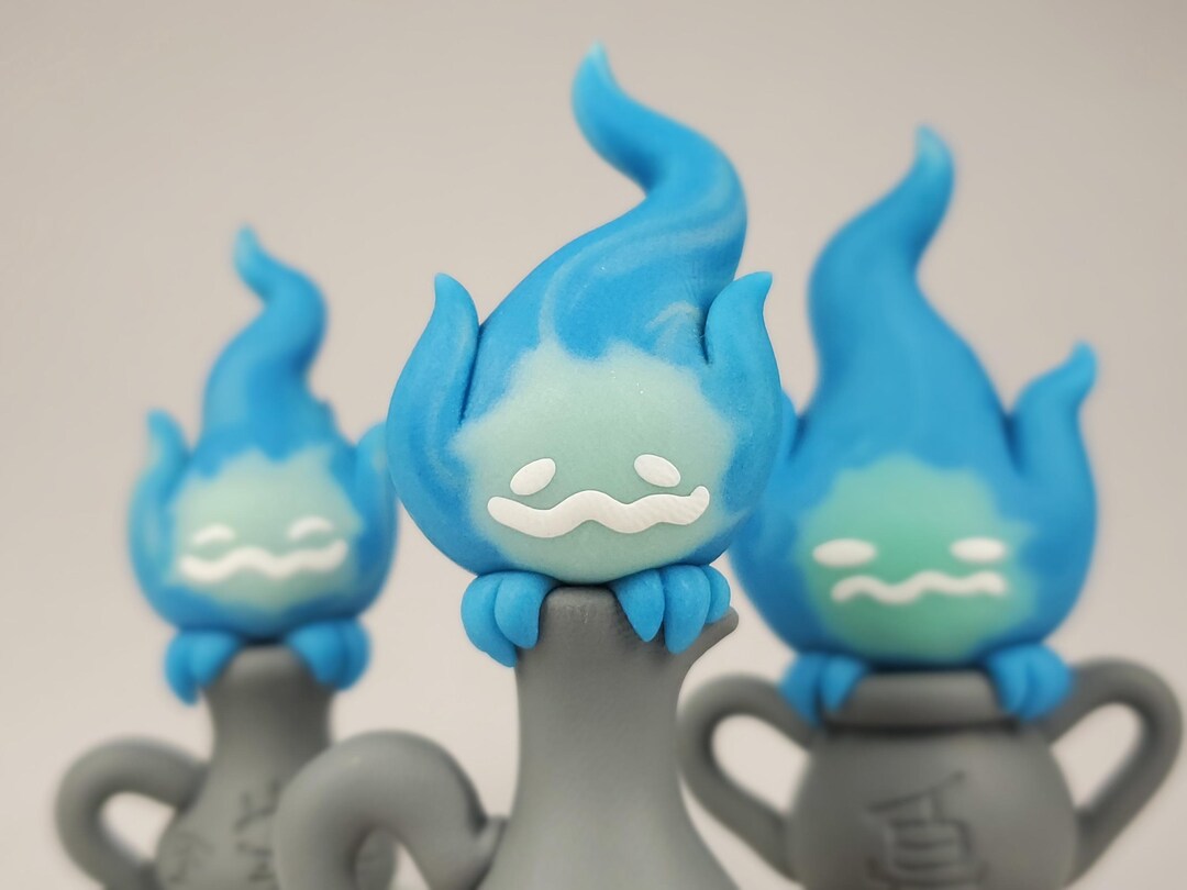 Popopo the Fire Fairy - Glow in the Dark Will O' the Wisp Oil Jar Imp ...