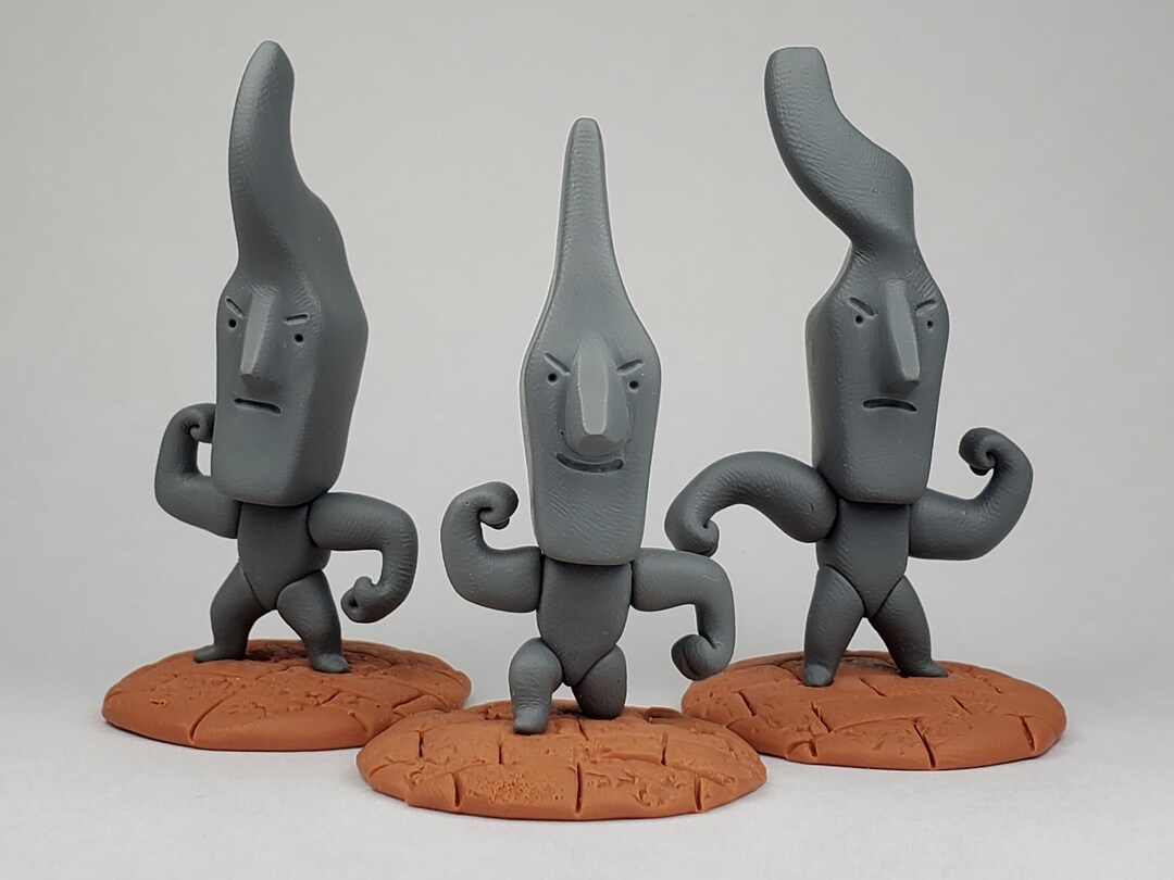 Geo Stono, the Macho Golem - Hand Sculpted Polymer Cay Figurine Golem ...