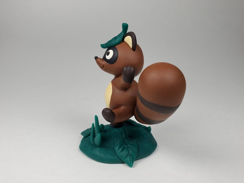 Forest Tanooki Handmade Polymer Clay Japanese Yokai Mystical Spirit ...
