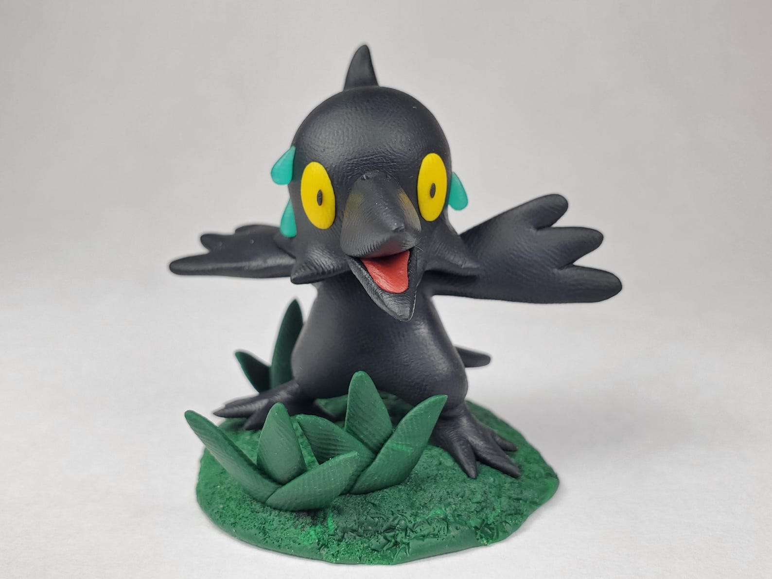 Corven - Raven Monster Dnd Miniature Hand Sculpted Polymer Clay ...
