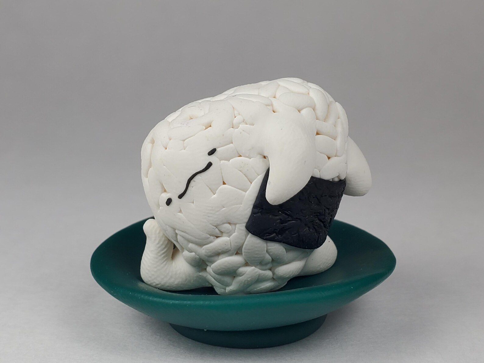 Onigiri - Sumo Rice Ball Snack Yokai Hand Sculpted Polymer Clay ...