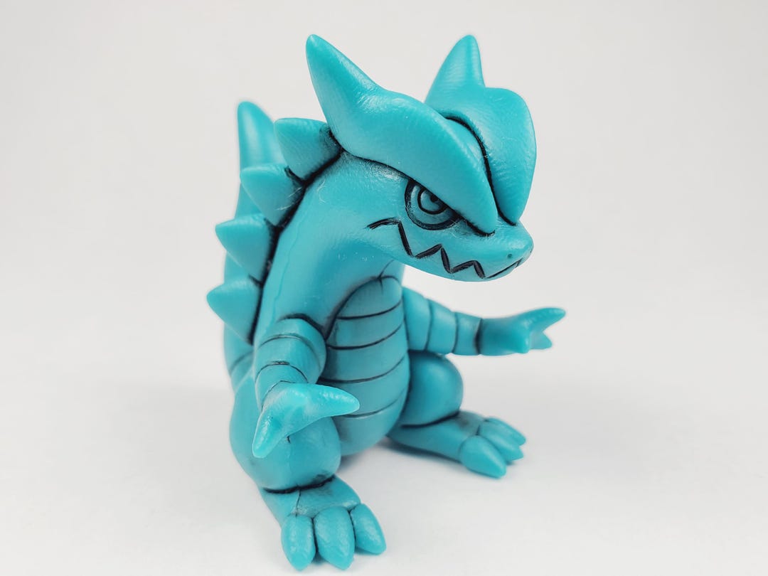 Gasha-kaiju Turquoise Color Run - Gigasaurus - Hand Sculpted Originally ...