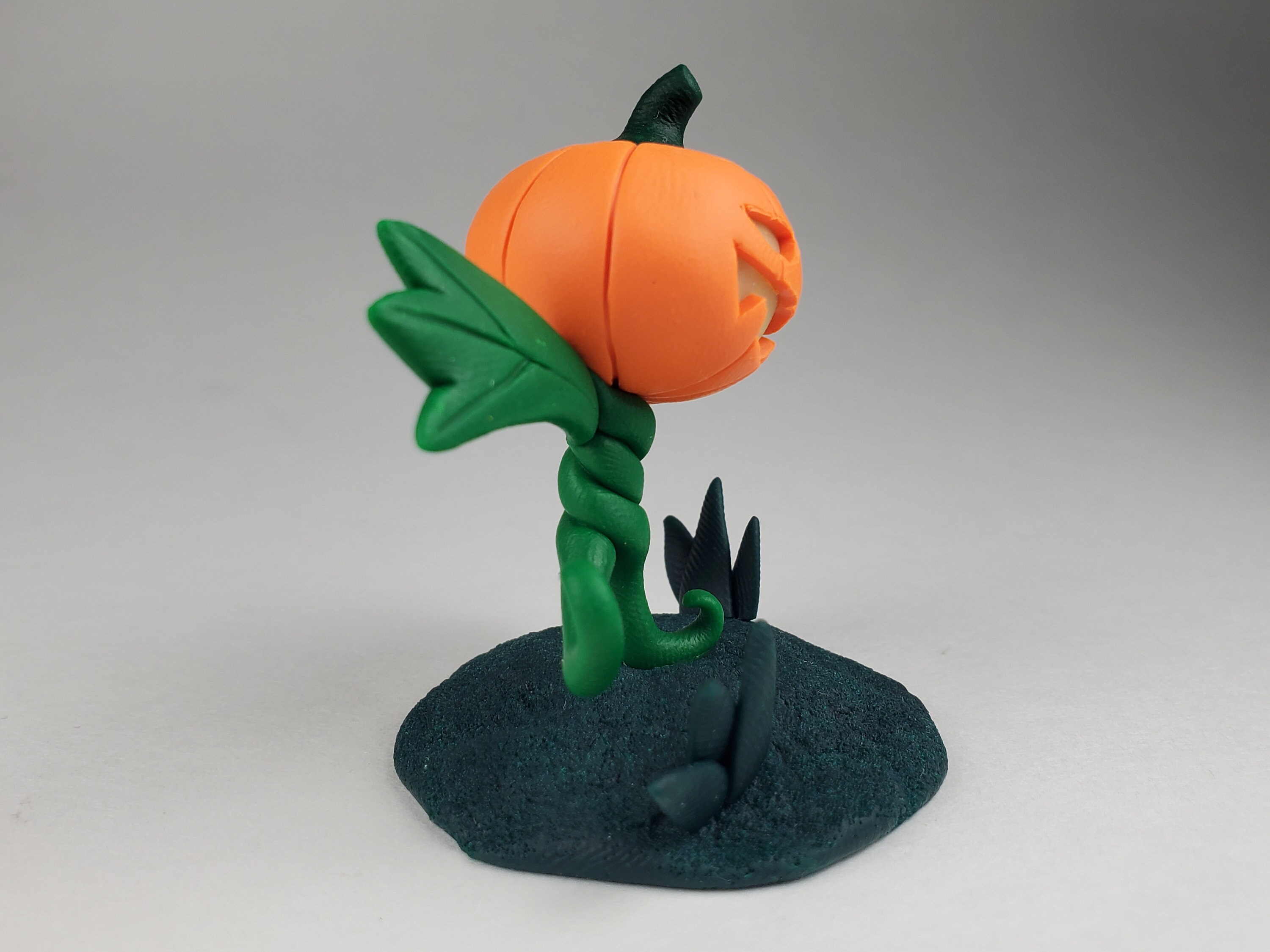 Jack O'lantern Imp - Glow in the Dark Collectible Polymer Clay Hand ...