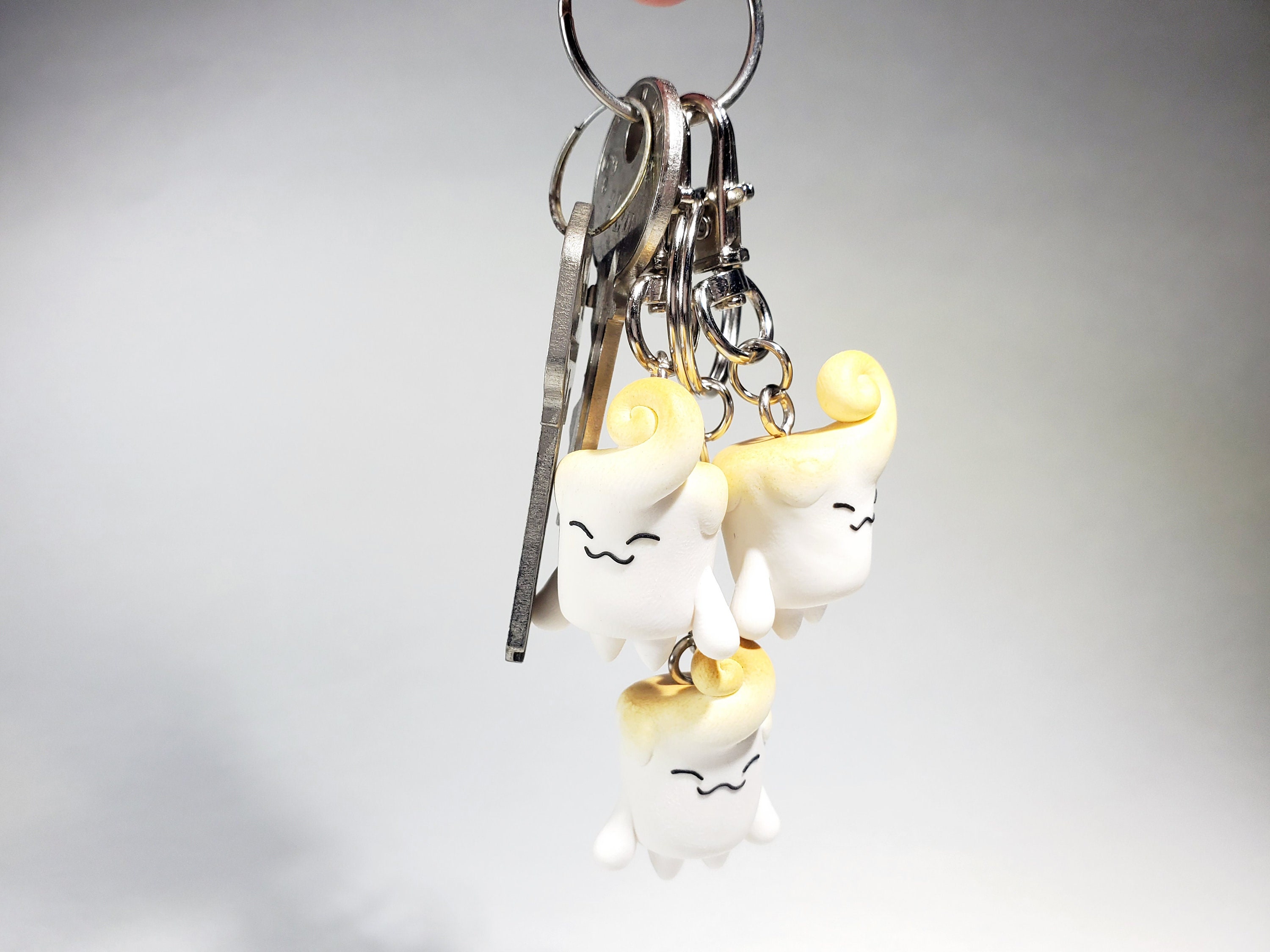 Collectible Polymer Clay Figurine Key Chain Charm Marshimomo - Etsy