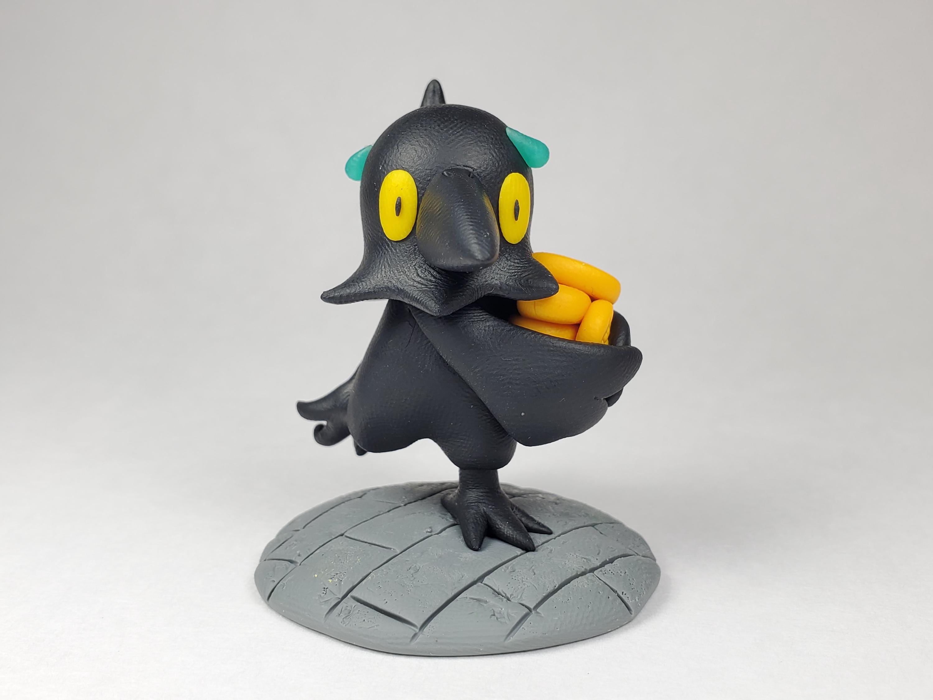 Corven - Raven Monster Dnd Miniature Hand Sculpted Polymer Clay ...