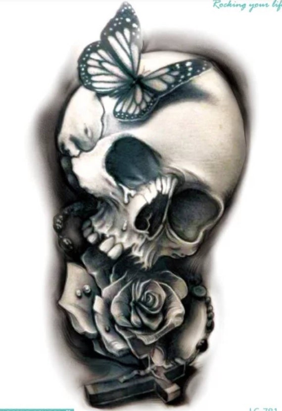 Tatuaggi Con Rose E Teschi Per Uomo