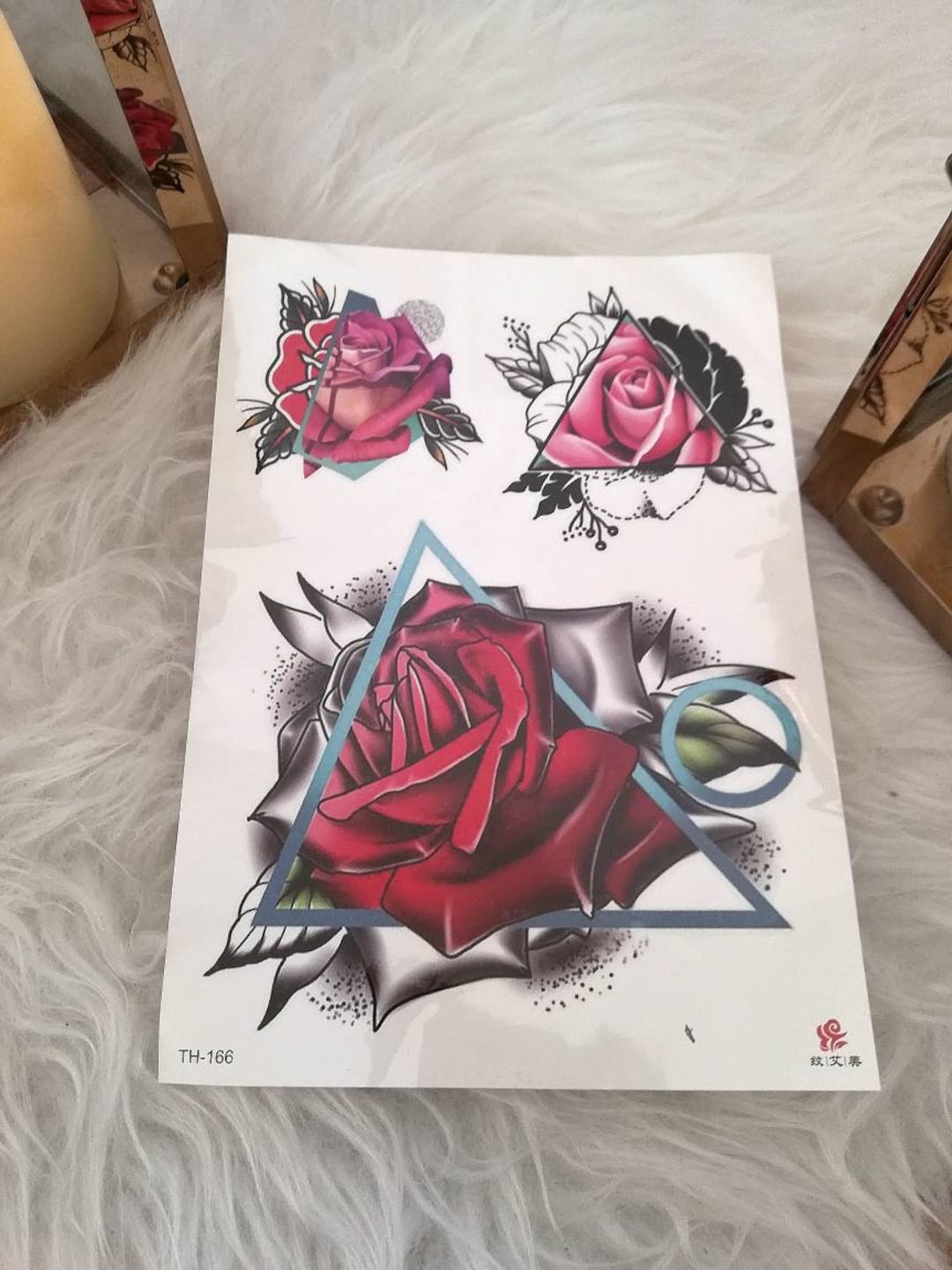 Pink Focus Temporary Tattoo 21 15 Cm - Etsy