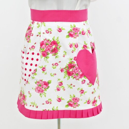 Half Apron With Heart Pockets Sewing Pattern - Etsy