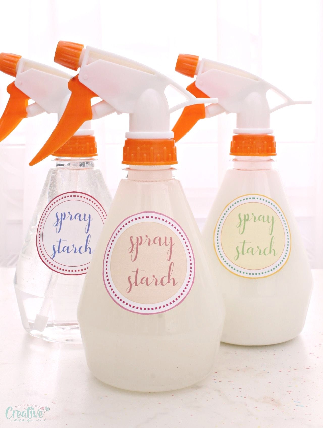 Spray Starch Labels, DIY Spray Starch Labels, Printable Spray Starch ...