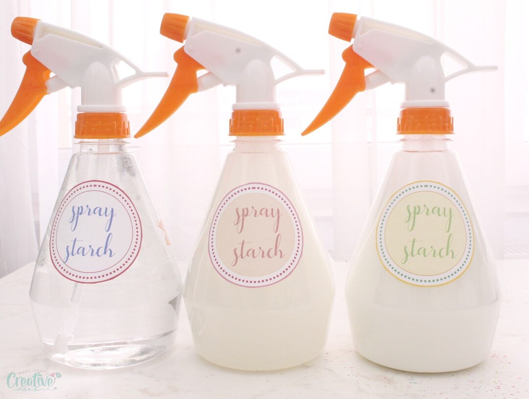 Spray Starch Labels, DIY Spray Starch Labels, Printable Spray Starch ...