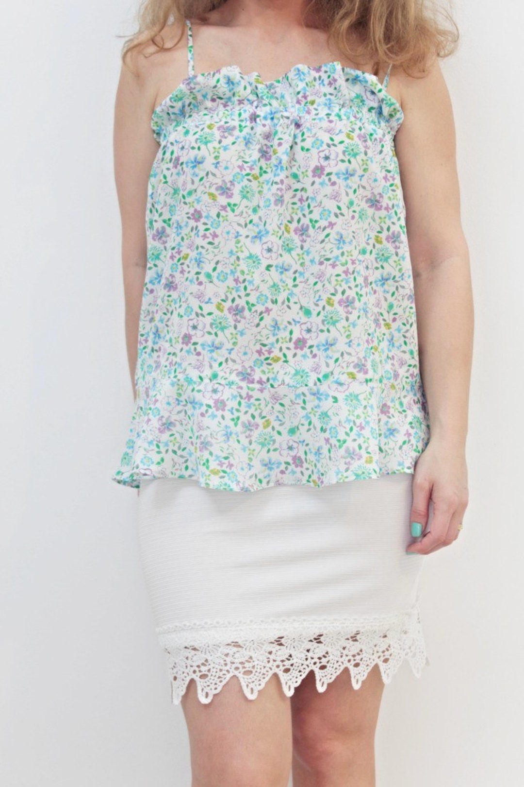 Gathered Top Camisole Sewing Pattern, Camisole Pattern, Gathered ...